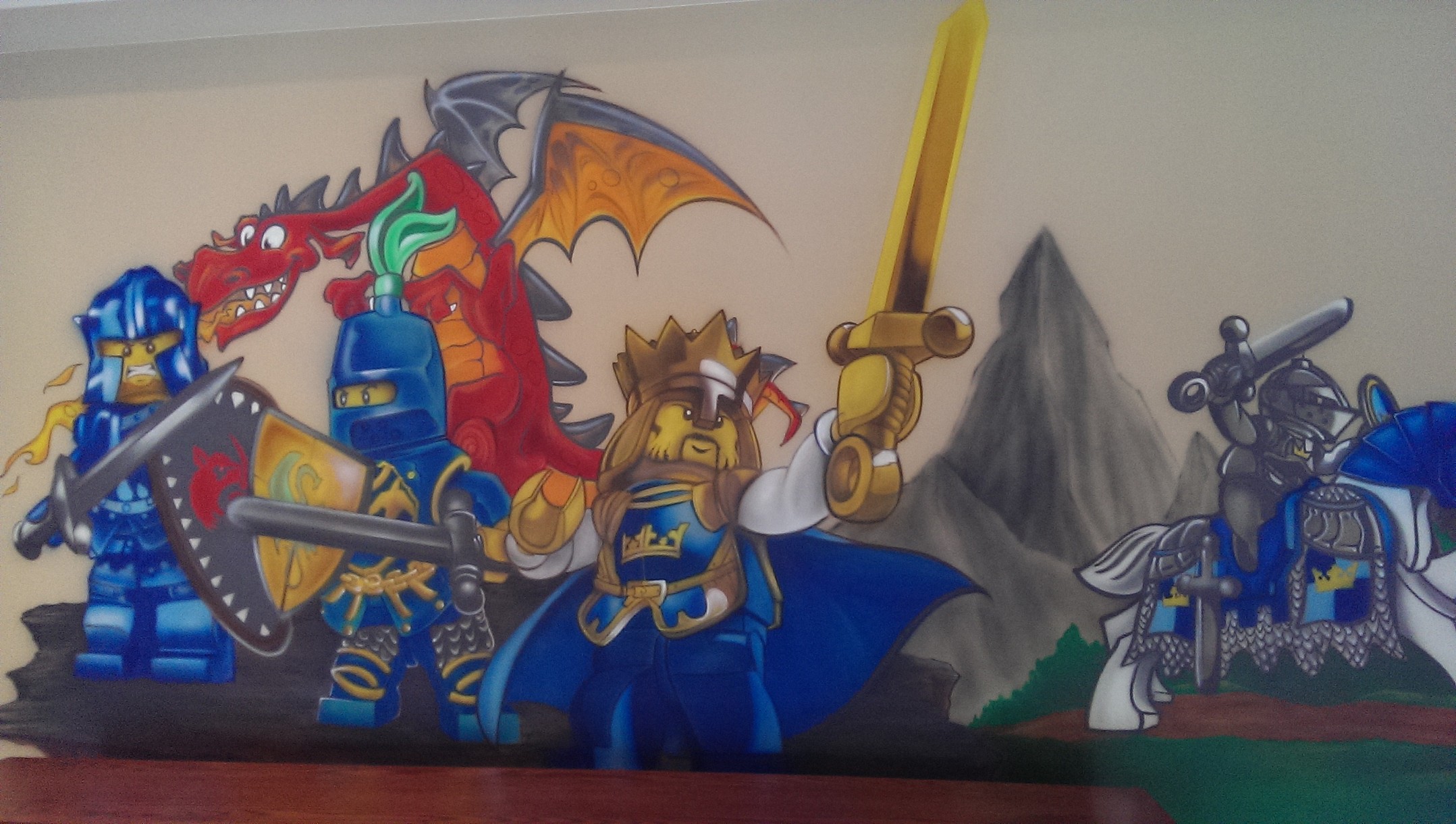 Lego Mural, Close Up